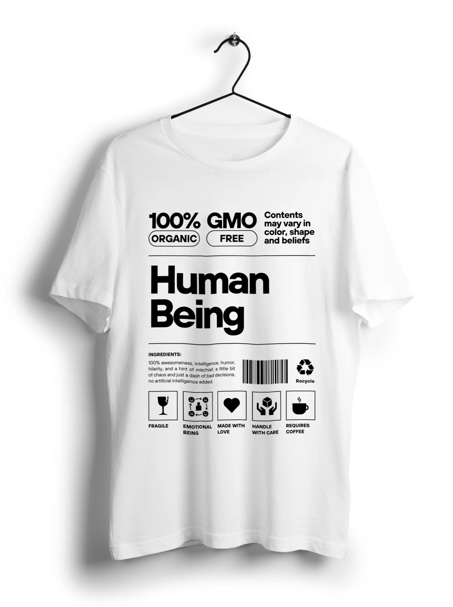 Human Being Unisex Half Sleeve T-Shirt – The Pixel Fashion